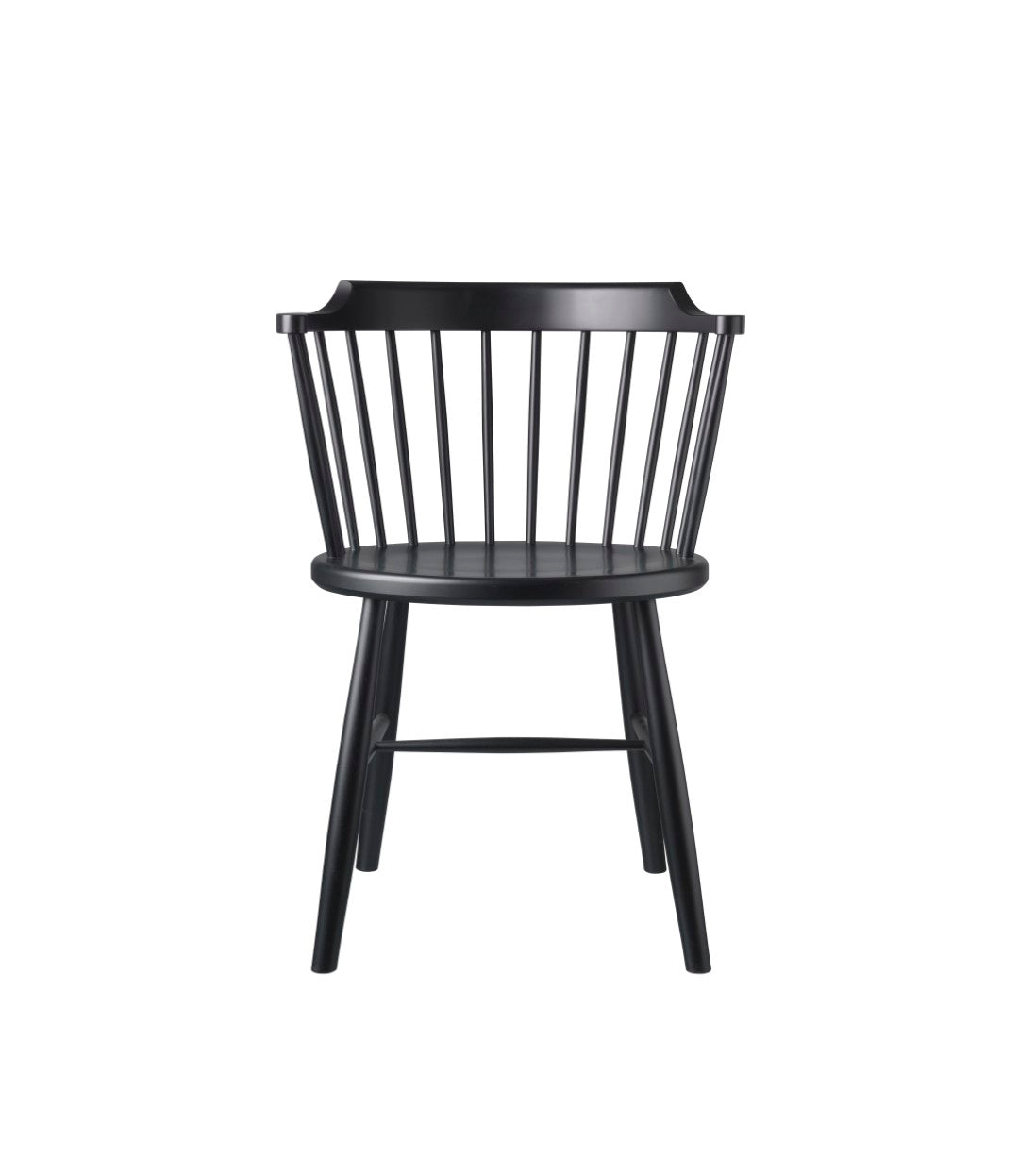 J18 - Chair - Beech - Traffic Black