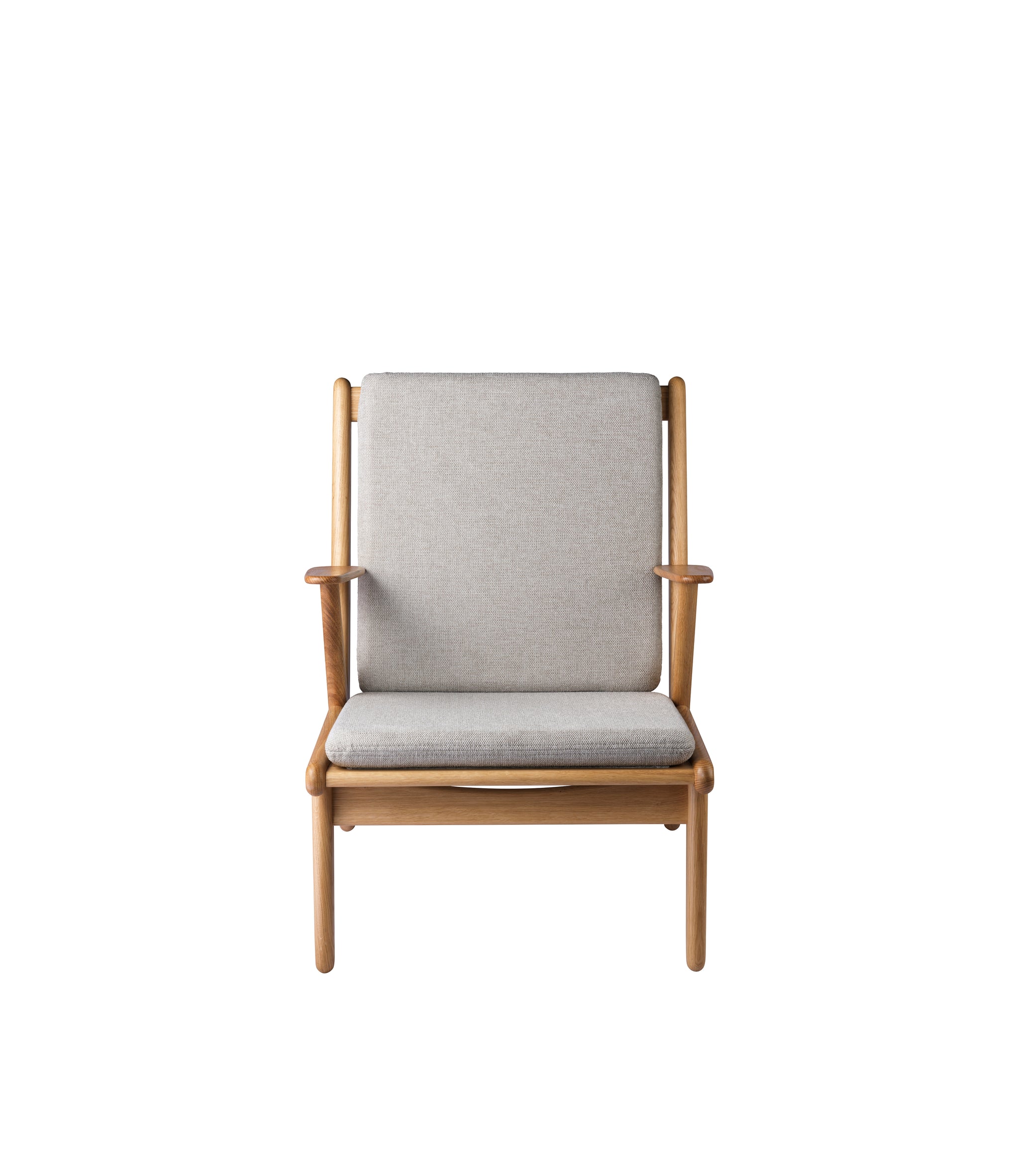 J53 - Armchair - Oak - Light Grey